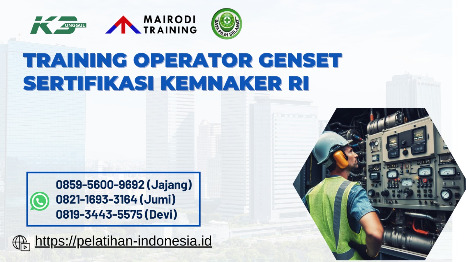 Training Operator Genset - Sertifikasi Kemnaker RI 2023