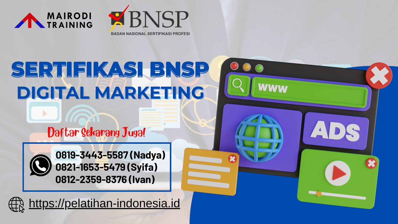 BNSP Digital Marketing: Pelatihan dan Sertifikasi Resmi