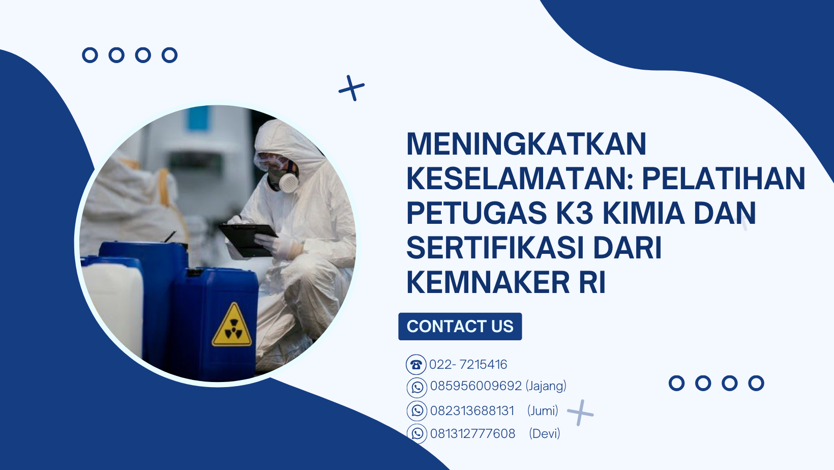 Pelatihan Petugas K3 Kimia Sertifikasi Kemnaker Ri