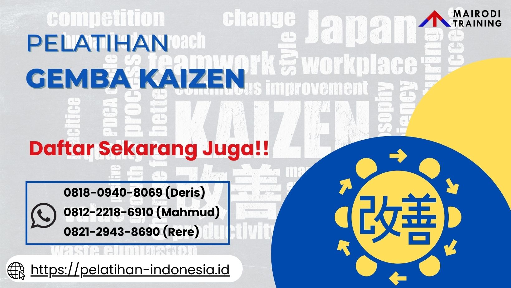 Pelatihan Kaizen - Detail Jadwal dan Info Pelatihan