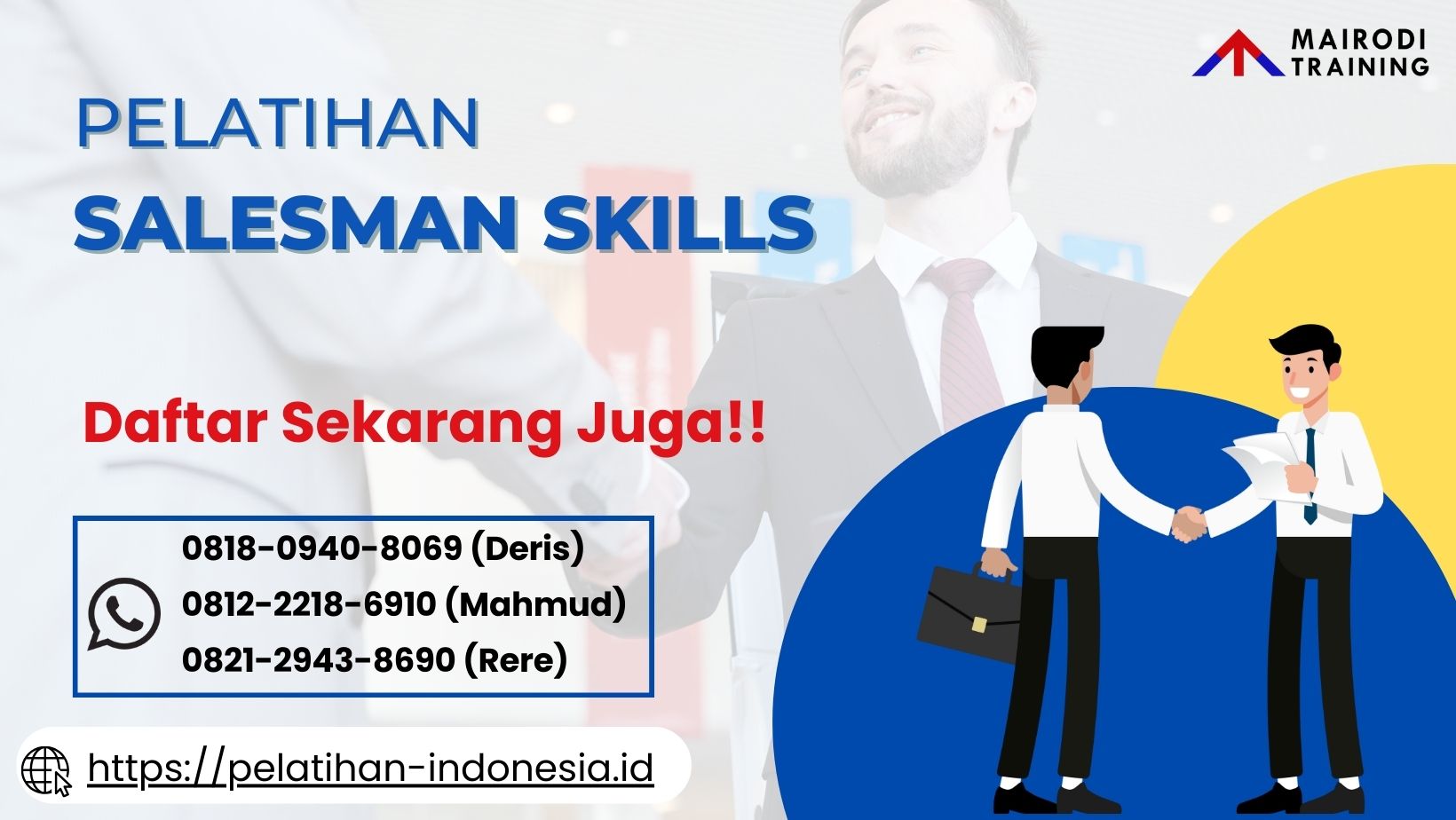 Training Sales Skills - Detail Jadwal dan Info Pelatihan