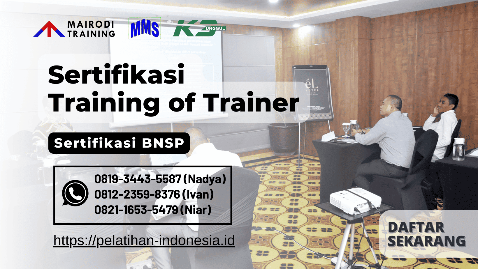 Sertifikasi Training of Trainer BNSP Level 4