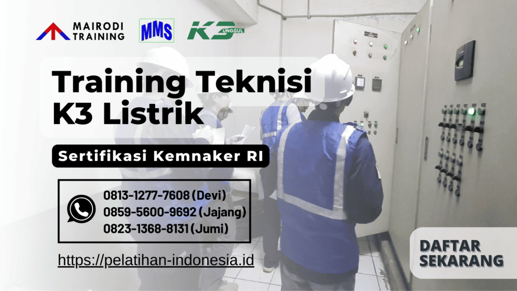Teknisi Listrik K3 Kemnaker RI - Training Sertifikasi Resmi