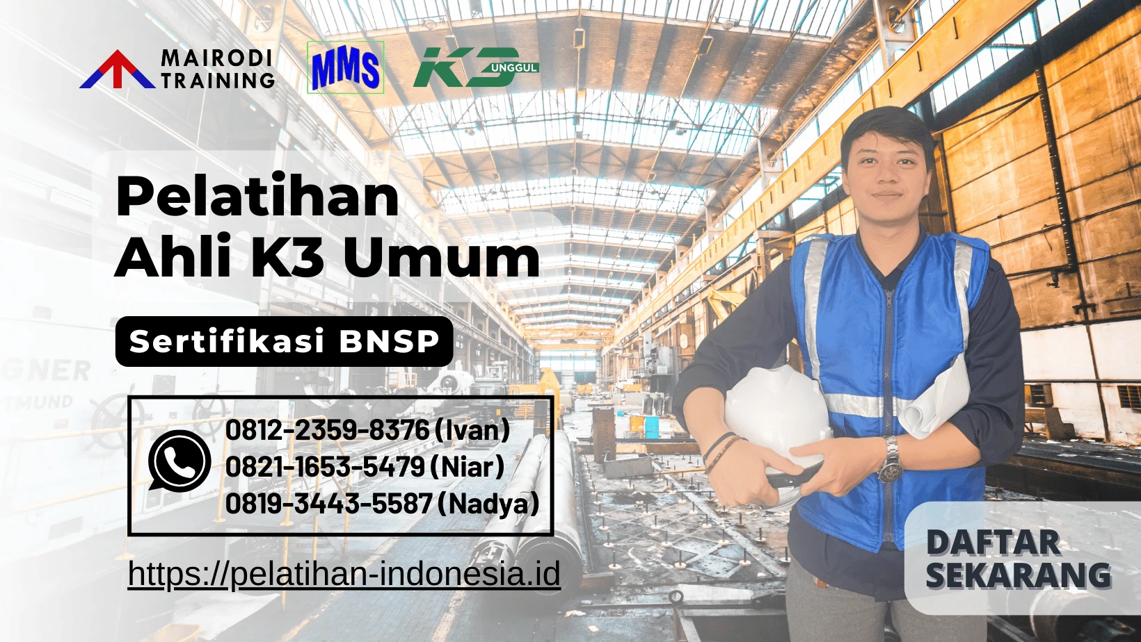Ahli K3 Umum BNSP - Pelatihan dan Uji Kompetensi Sertifikasi